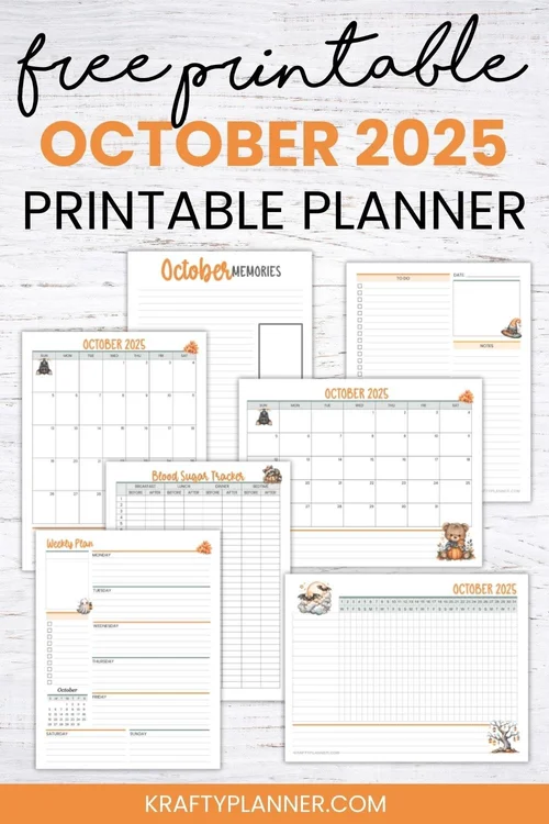 Get Cozy with Free October 2025 Planners — Krafty Planner