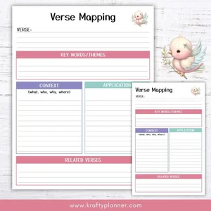Verse Mapping Made Simple (Free Printable) — Krafty Planner