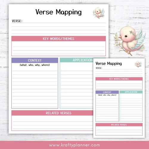 Verse Mapping Made Simple (Free Printable) — Krafty Planner