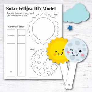 Free Printable DIY Solar Eclipse Model — Krafty Planner