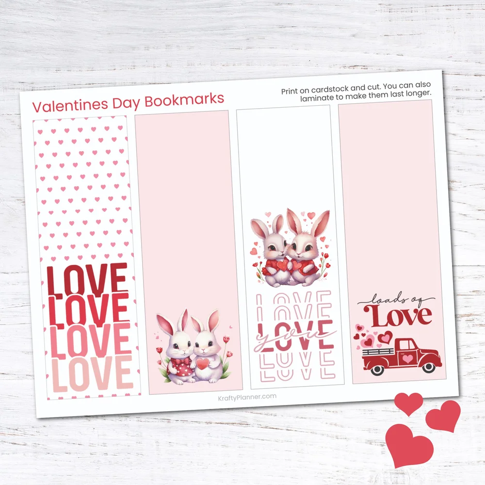 Share the Love of Reading: Free Printable Valentine's Day Bookmarks ...