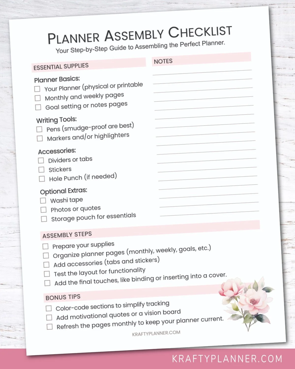 Ultimate Guide to Assembling Your Planner — Krafty Planner