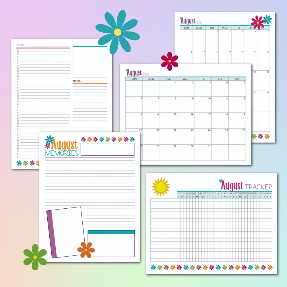 Free Printable August 2023 Planning Pages — Krafty Planner