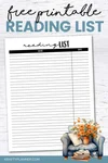 Bookworm's BFF: Free Printable Reading List — Krafty Planner