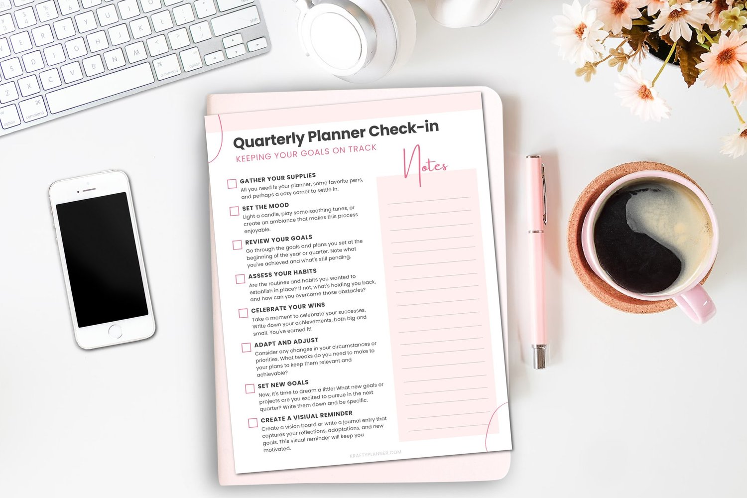 Quarterly Planner Check-In: Keeping Your Goals on Track — Krafty Planner