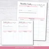 Monthly Goals Focus Printable Worksheet — Krafty Planner