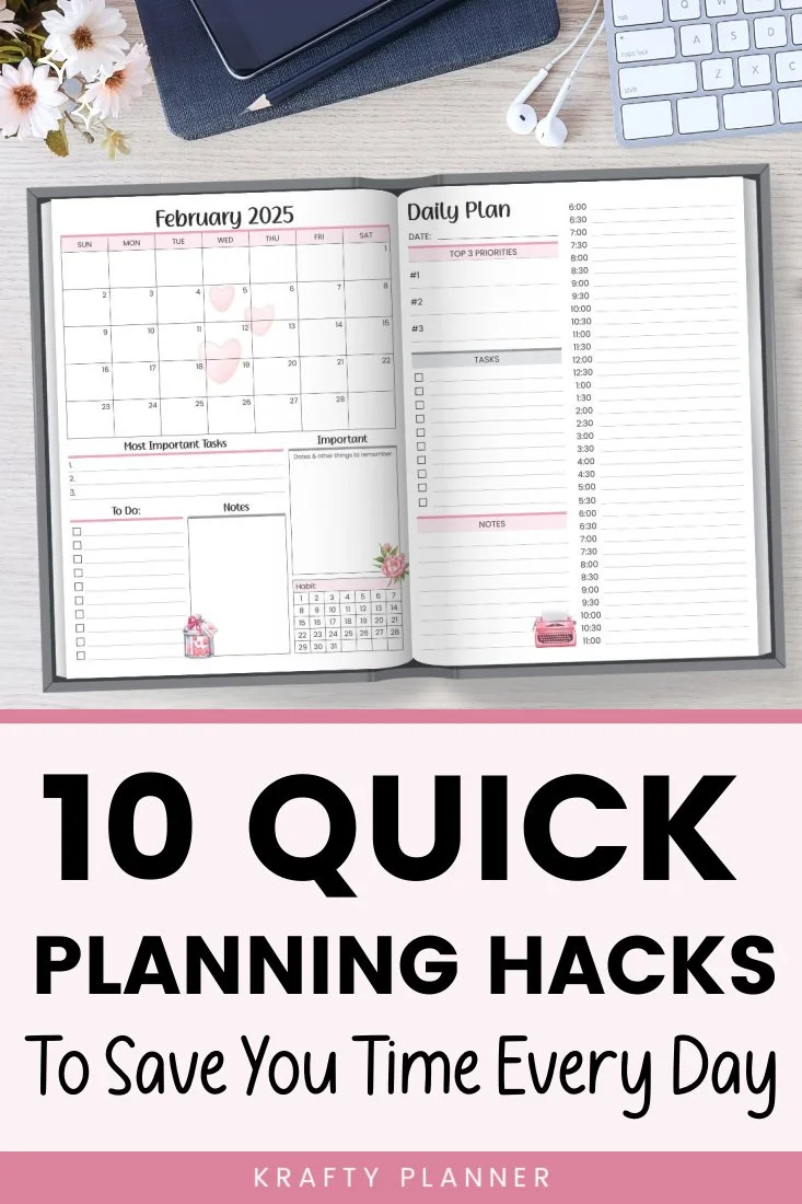 Planning Hacks to Save You Time Every Day — Krafty Planner