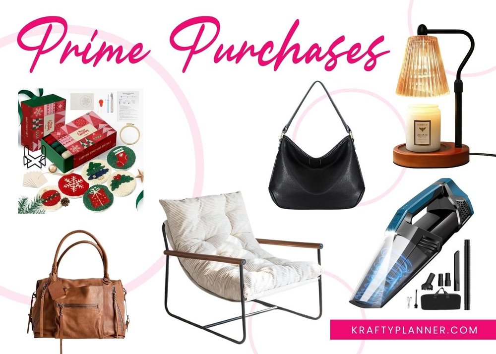Amazon Prime Purchases — Cyber Monday — Krafty Planner