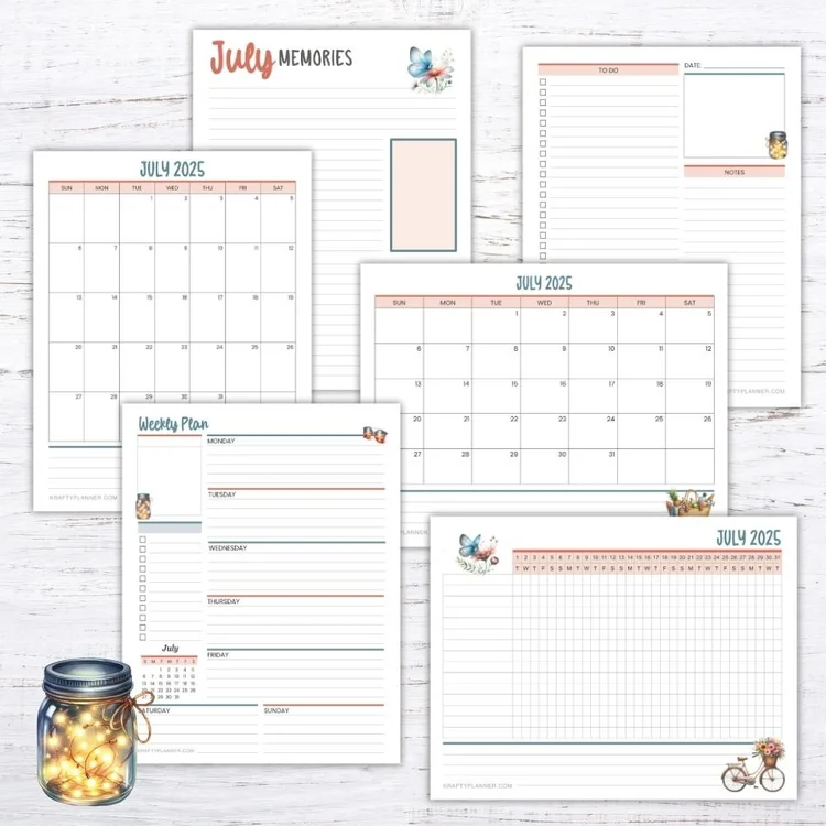Plan July: Laid-Back, Cozy Summer Vibes — Krafty Planner