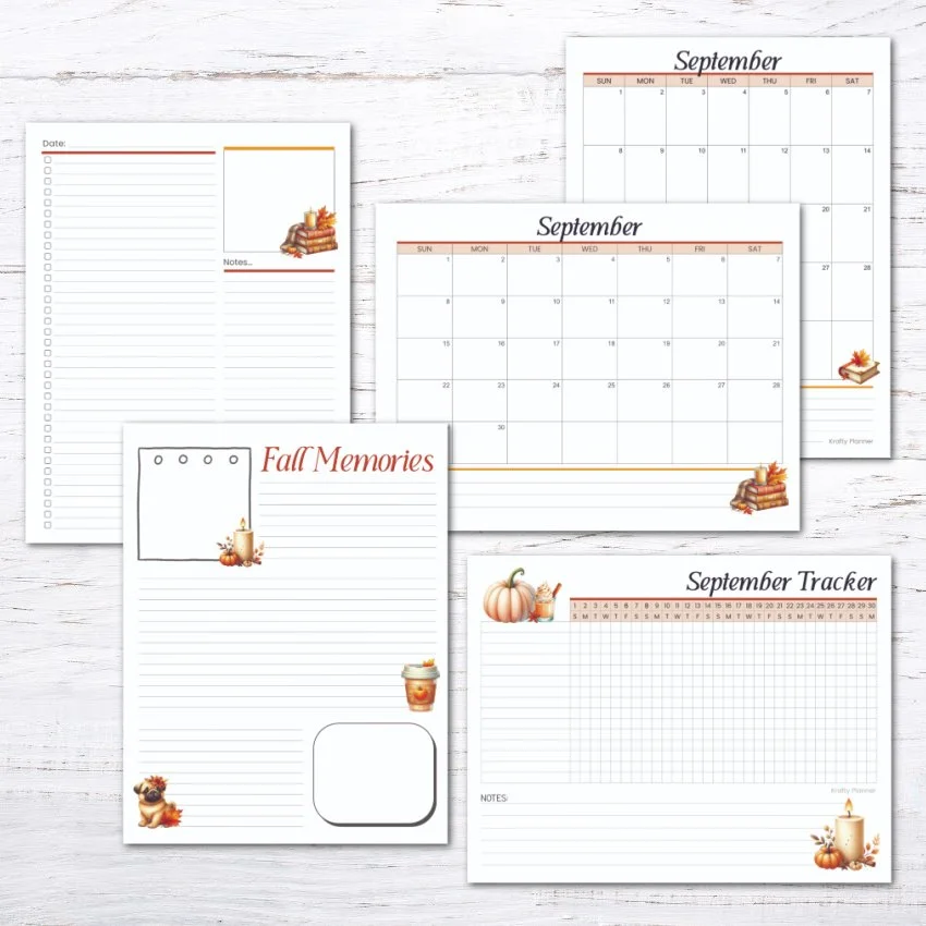 Free Printable September 2024 Planners — Krafty Planner