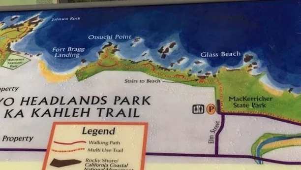 Sea Glass Beach California Map