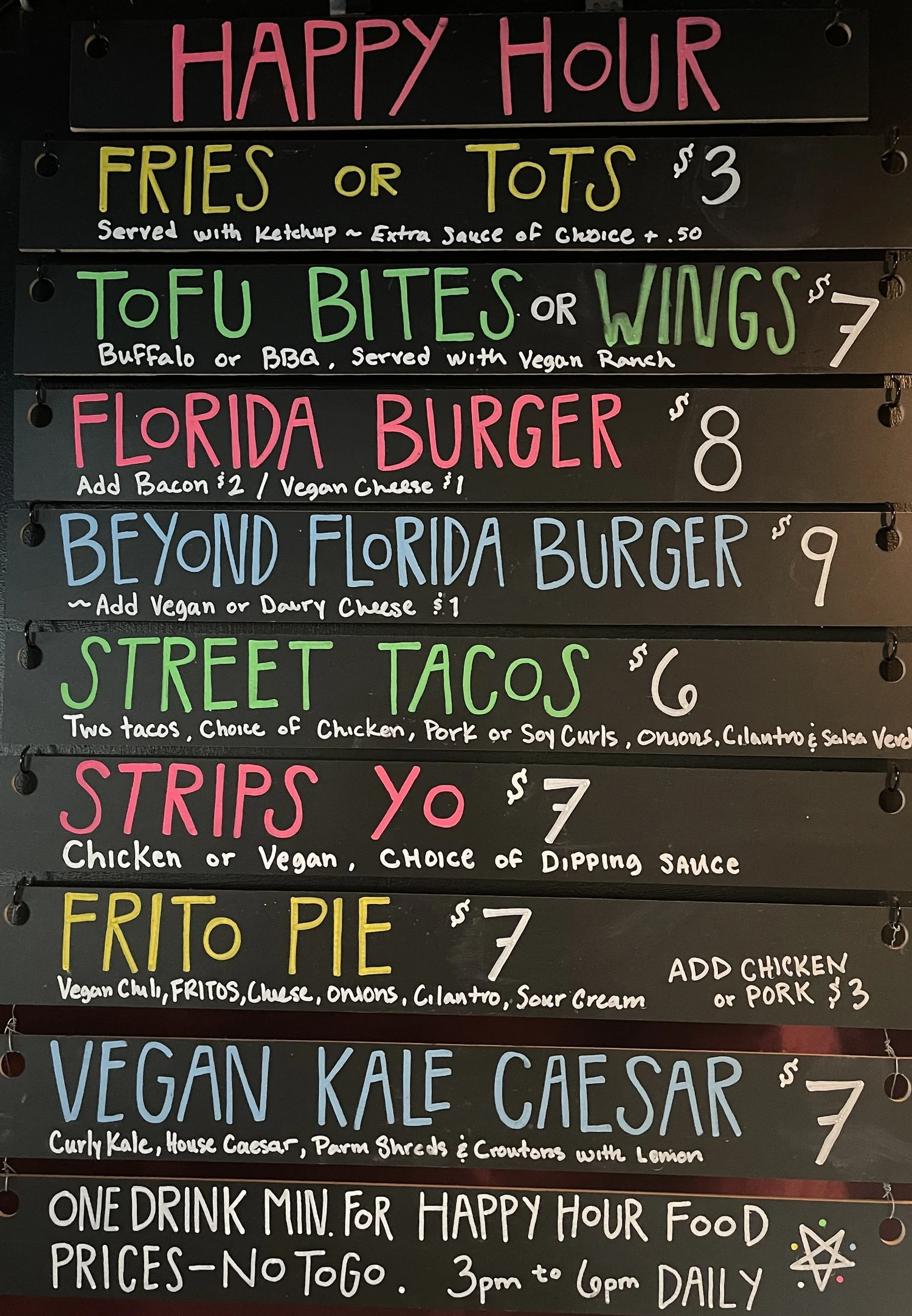 Menu — The Florida Room