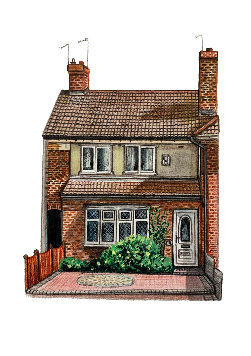 Custom House Commissions | Bespoke House Portrait | Home Illustration ...