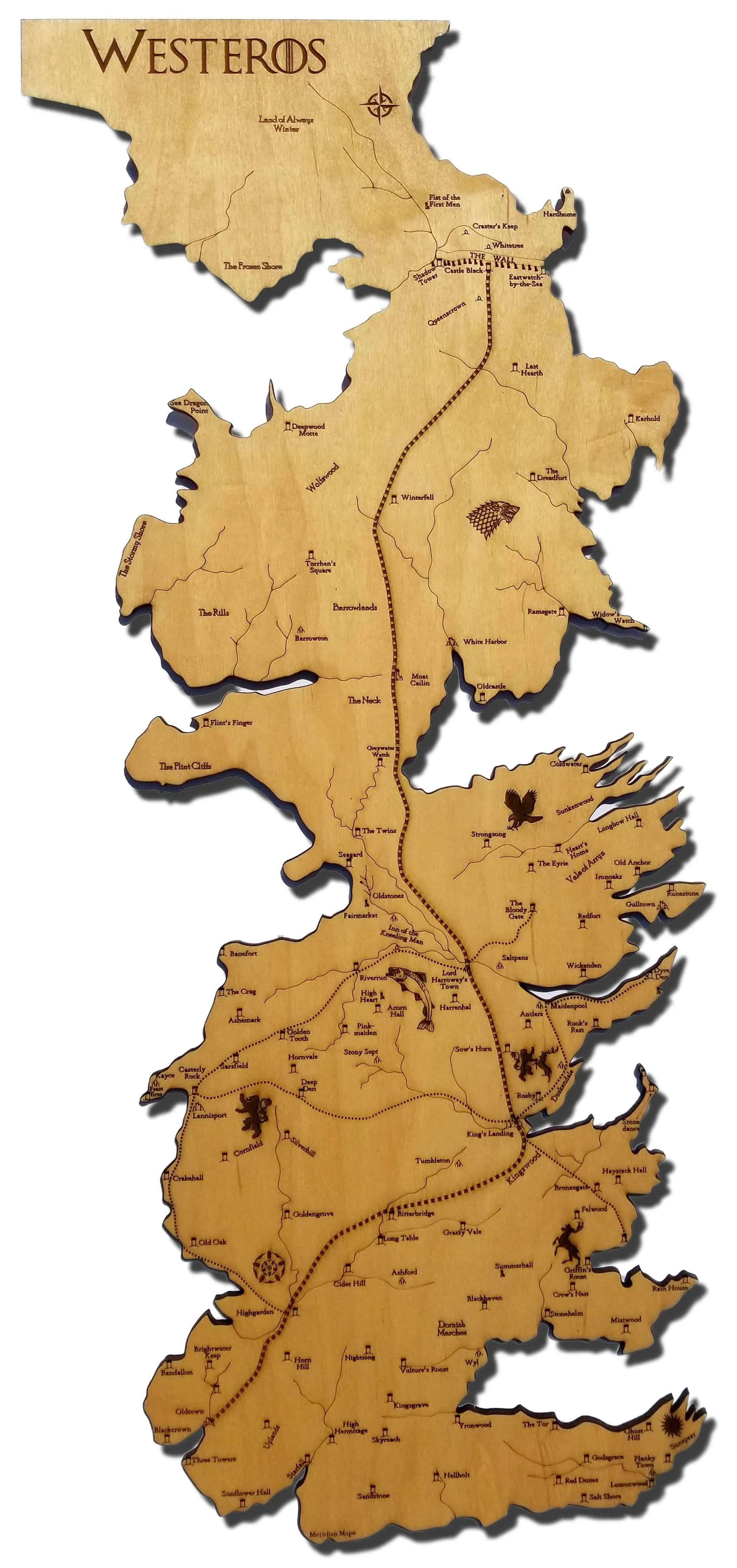 Detailed Westeros Map