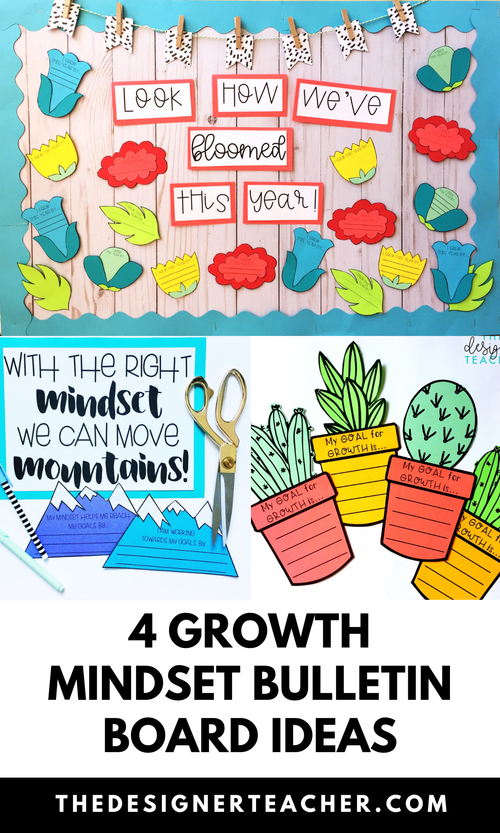 4 Growth Mindset Bulletin Board Ideas — The Designer Teacher