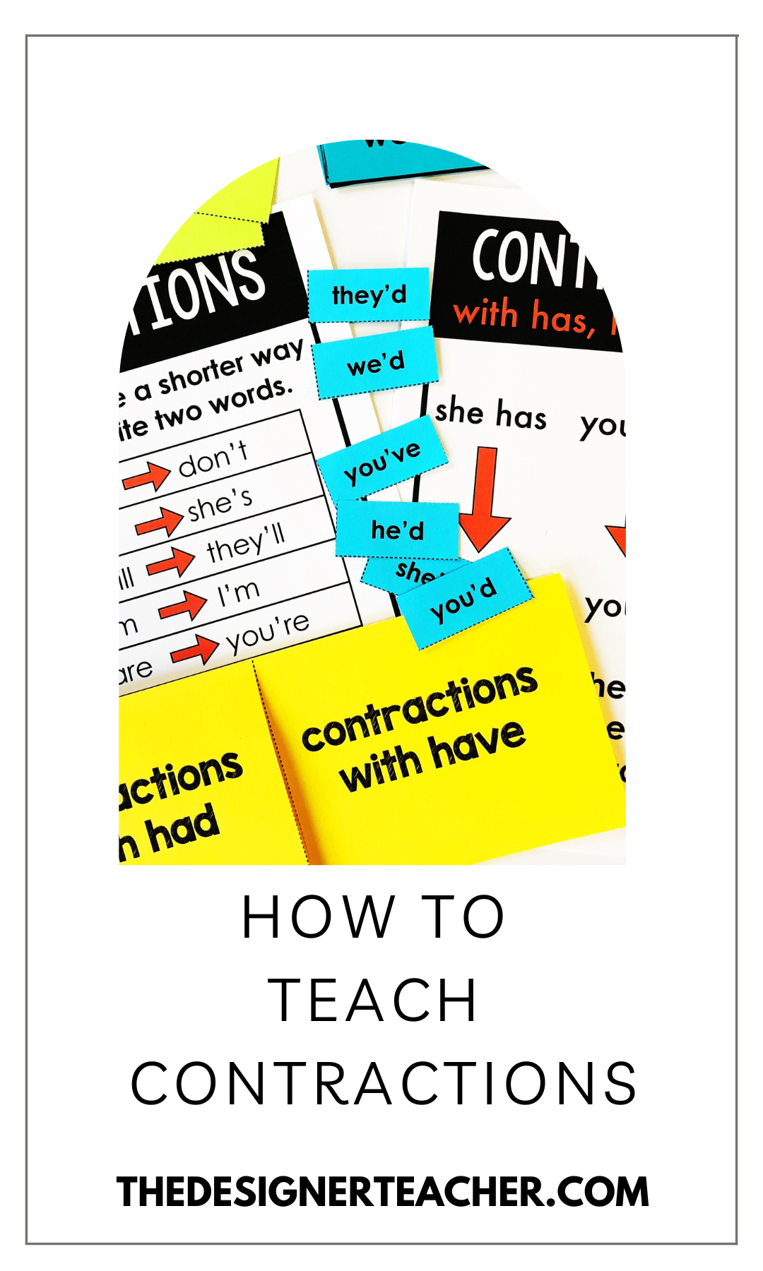 How to Teach Contractions — The Designer Teacher