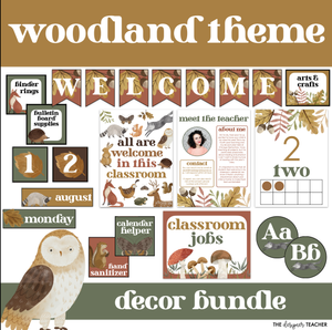 7 DIY Decor Projects For Your Woodland Decor Classroom — The Designer ...