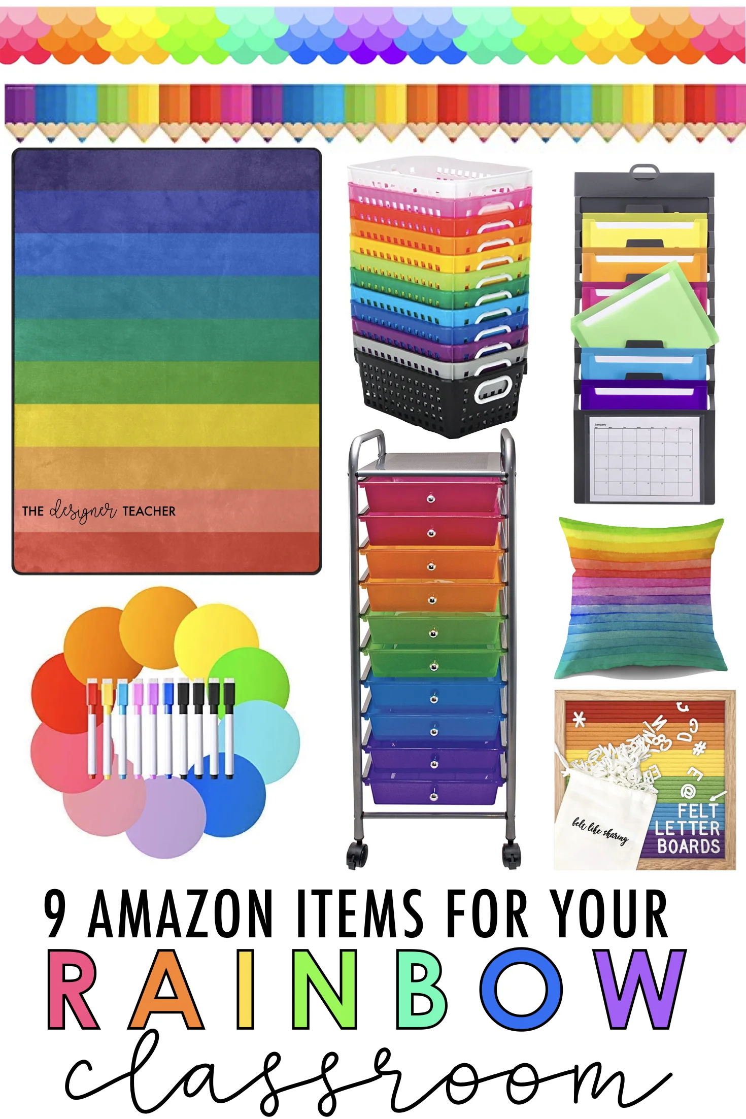 9 Amazon Items For Your Rainbow Classroom — The Designer Teacher