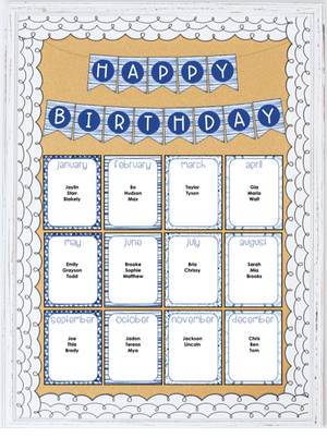 Calming Blue Watercolor Classroom Decor — The Designer Teacher