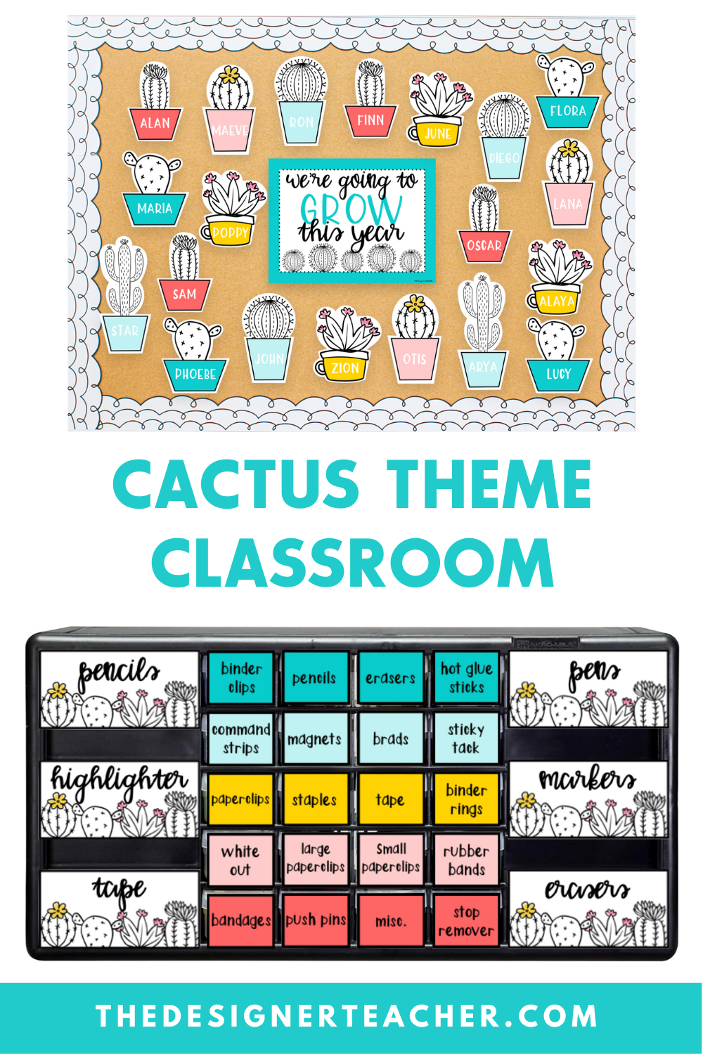 Cactus Theme Classroom Decor — The Designer Teacher