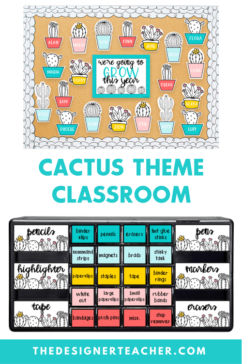 Cactus Theme Classroom Decor — The Designer Teacher
