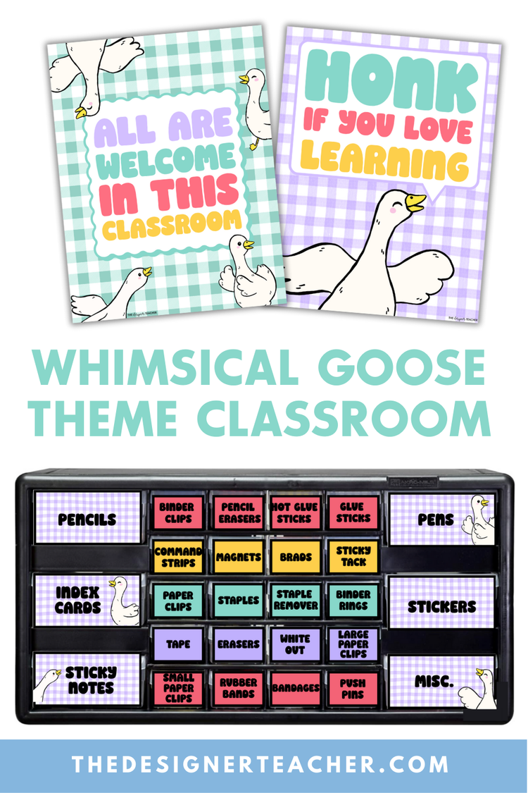 Creating a Whimsical Goose Themed Classroom — The Designer Teacher