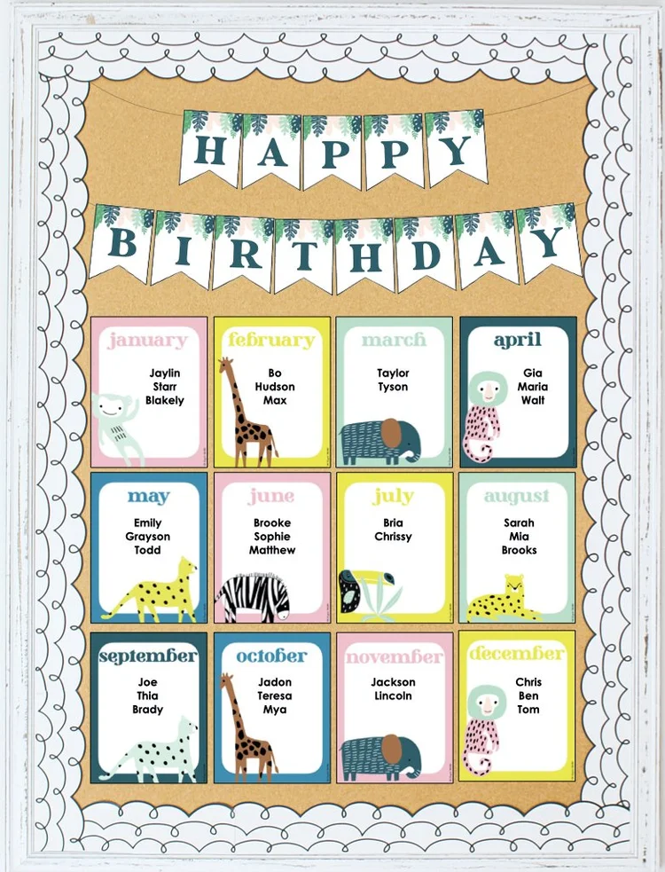 10 Birthday Bulletin Board Ideas for the Classroom — The Designer Teacher