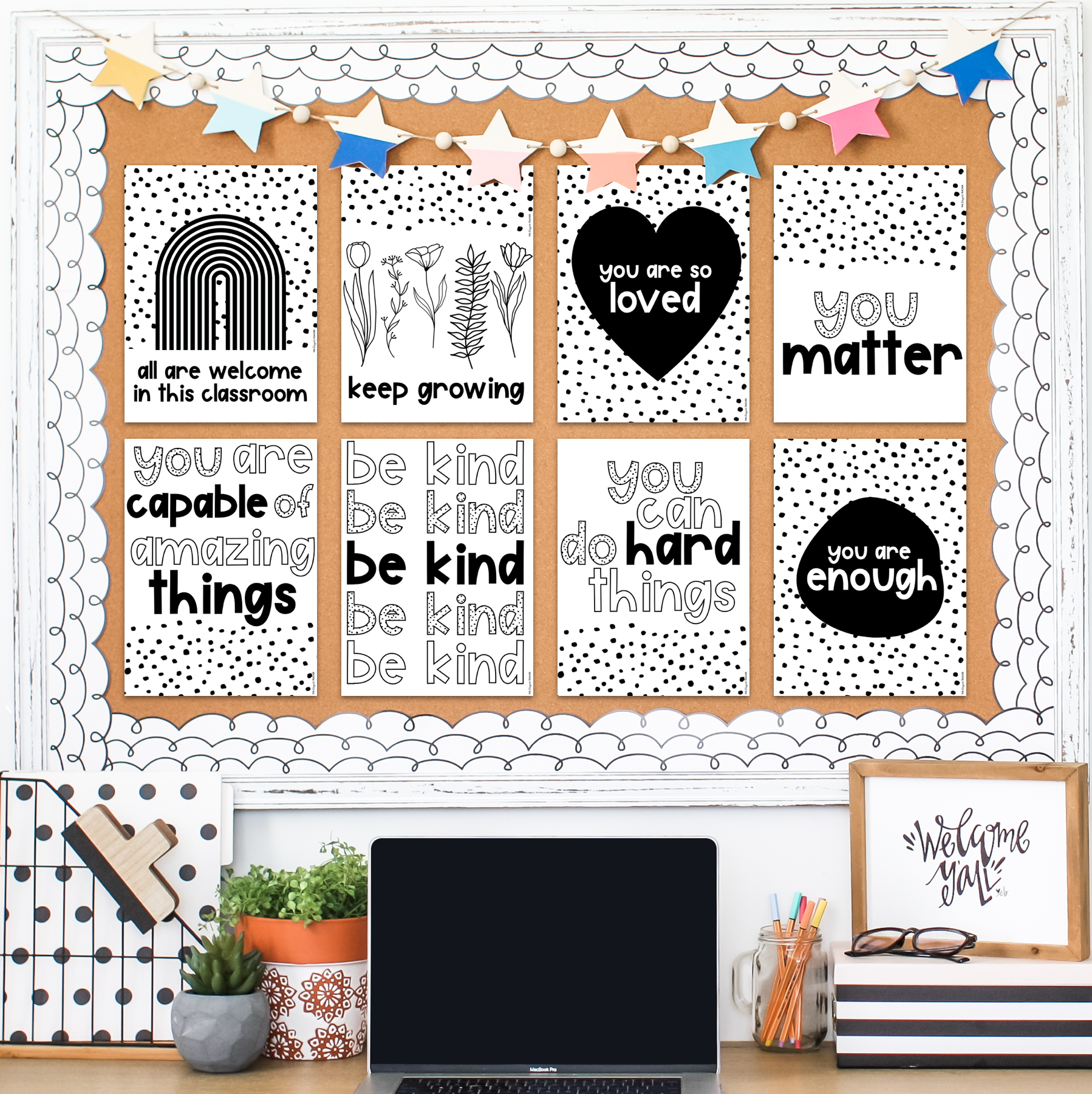 Black and White Theme Classroom Decor — The Designer Teacher
