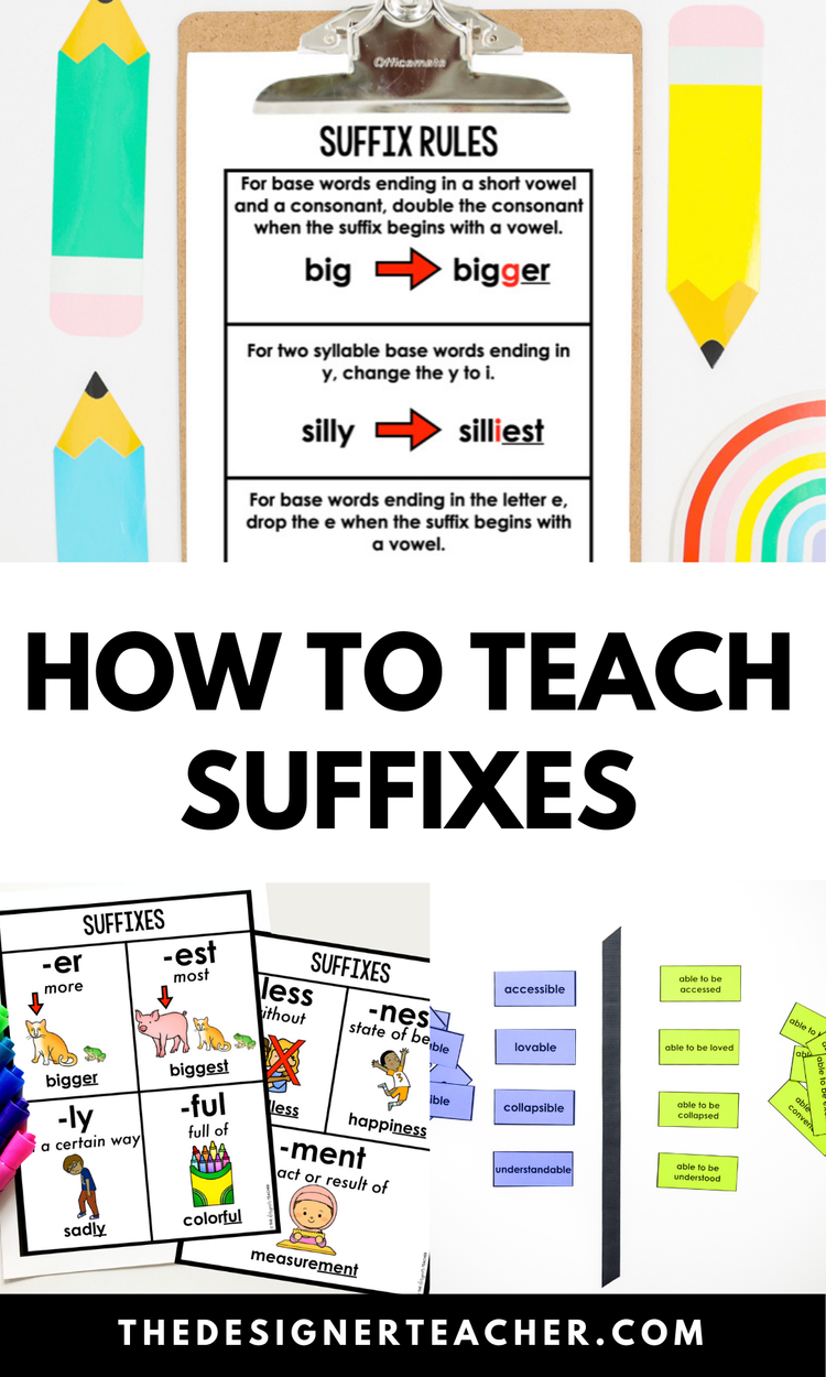 How To Teach Suffixes — The Designer Teacher