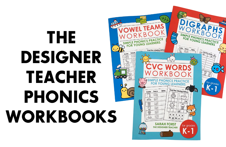 The Designer Teacher Phonics Workbooks — The Designer Teacher