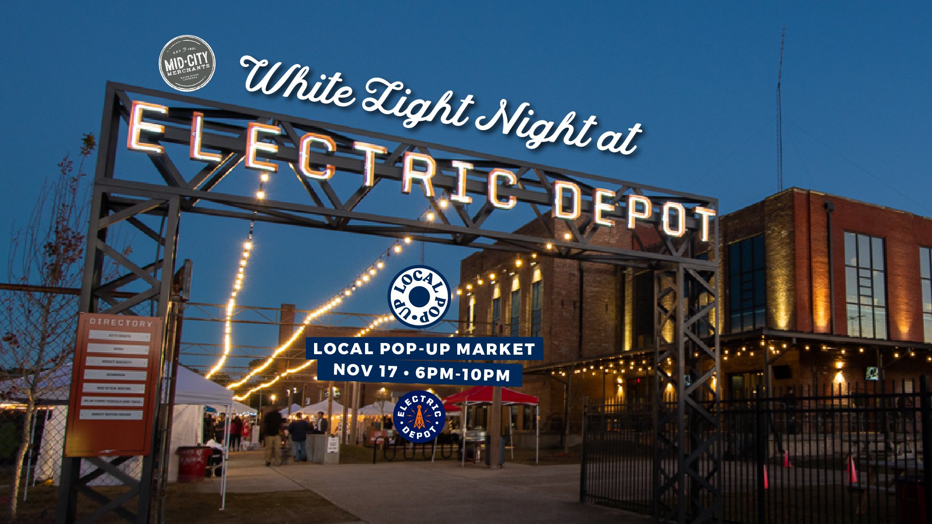 White Light Night w/ Local Pop-Up at Electric Depot — Adornleaf Tea Co.