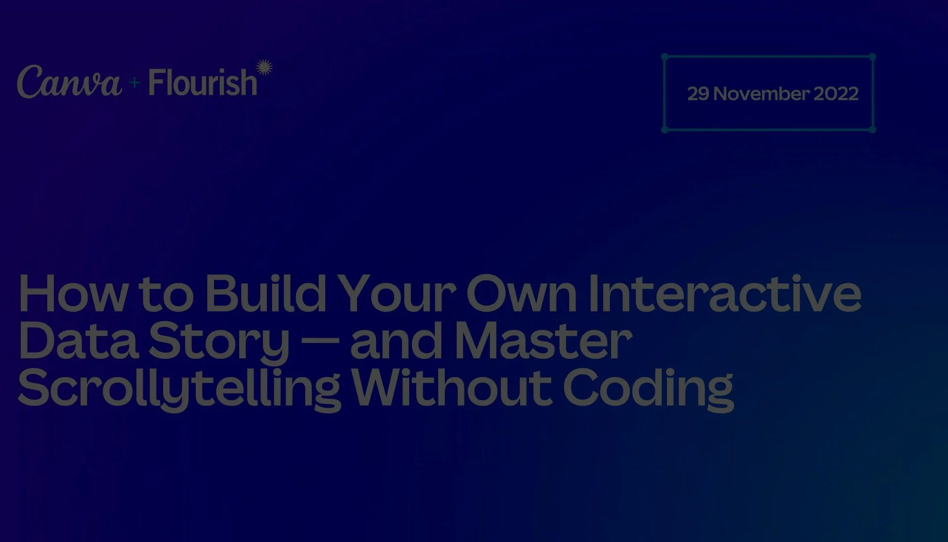 Intersections Workshops — Data Visualization Society