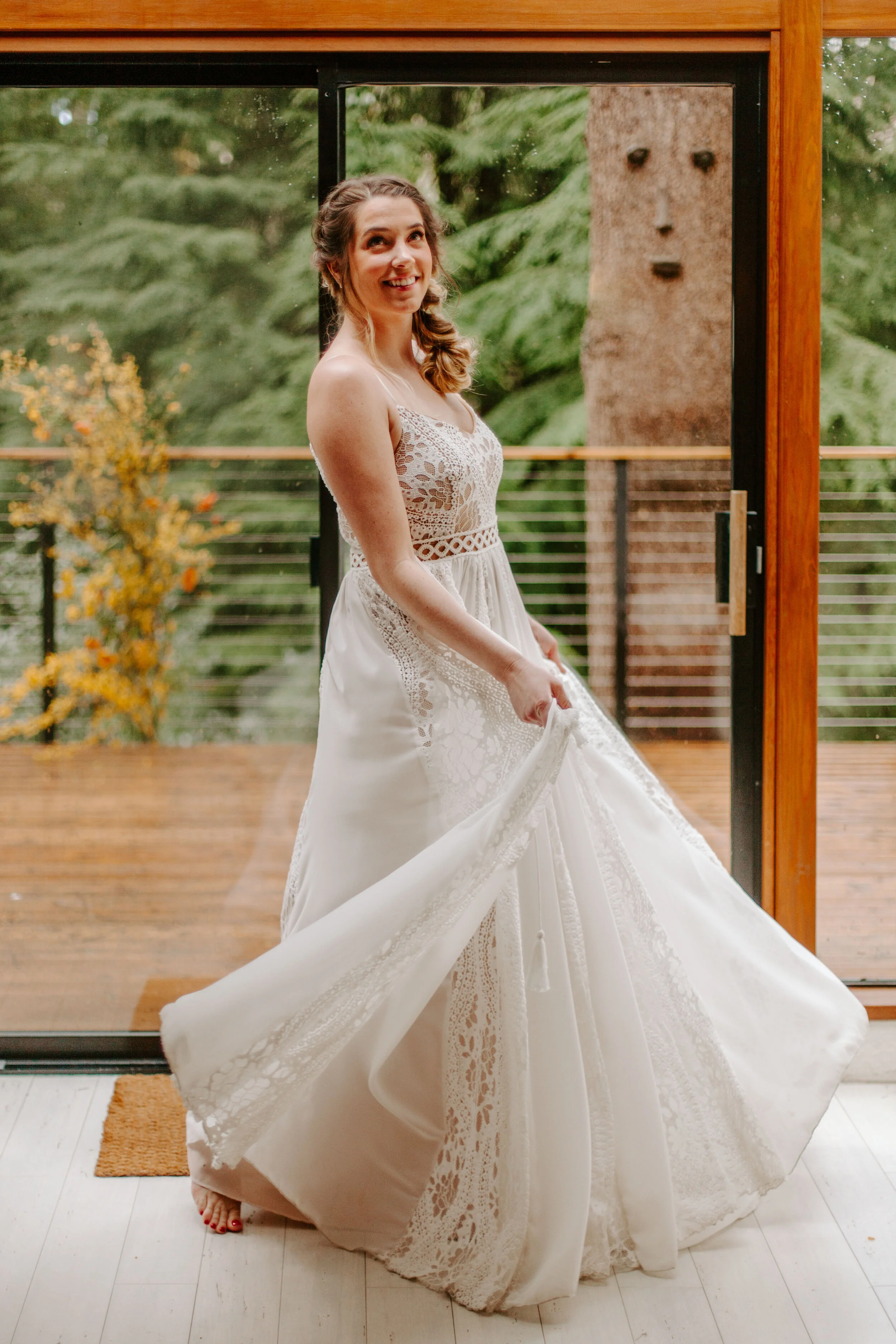 Oregon Elopement at the Woodlands House | Portland Adventure Elopement ...