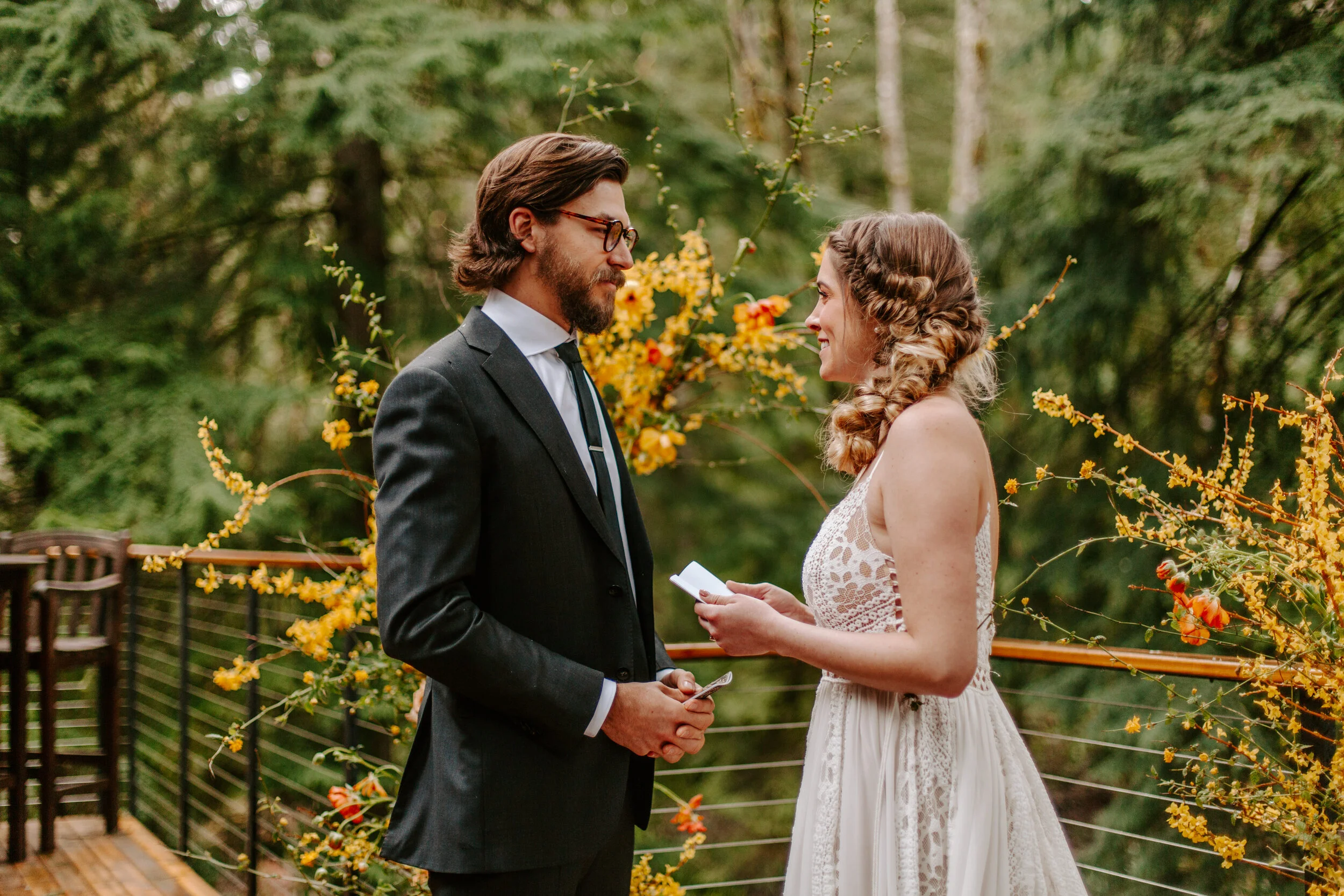 Oregon Elopement at the Woodlands House | Portland Adventure Elopement ...
