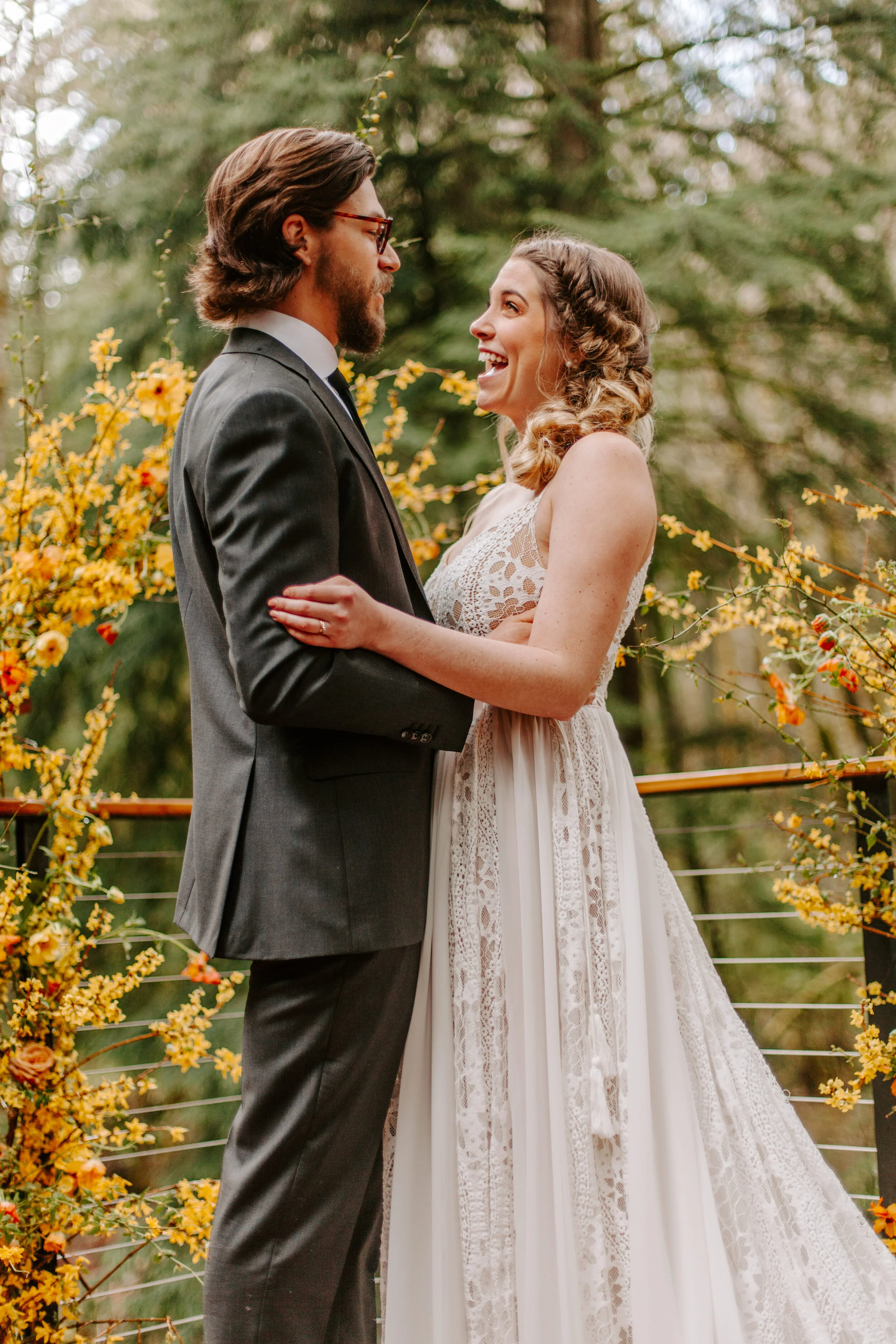 Oregon Elopement at the Woodlands House | Portland Adventure Elopement ...