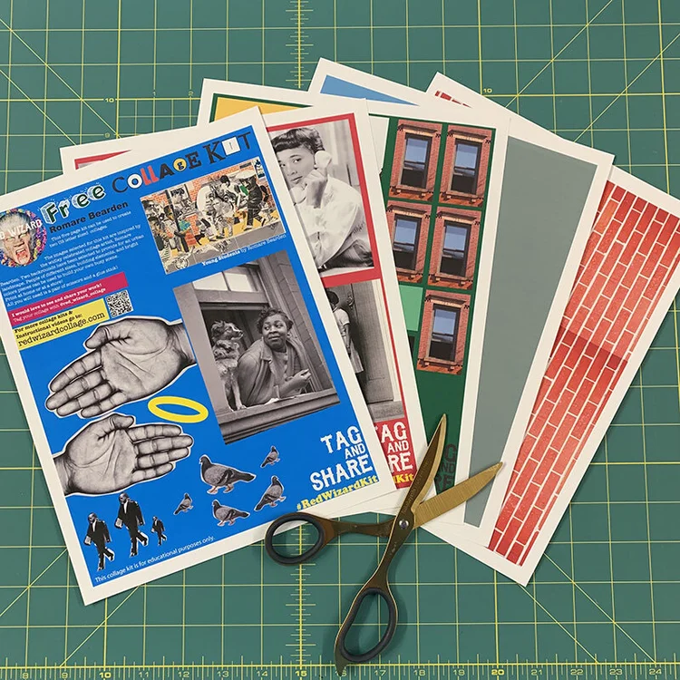 Free downloadable surreal collage art kits — The Red Wizard