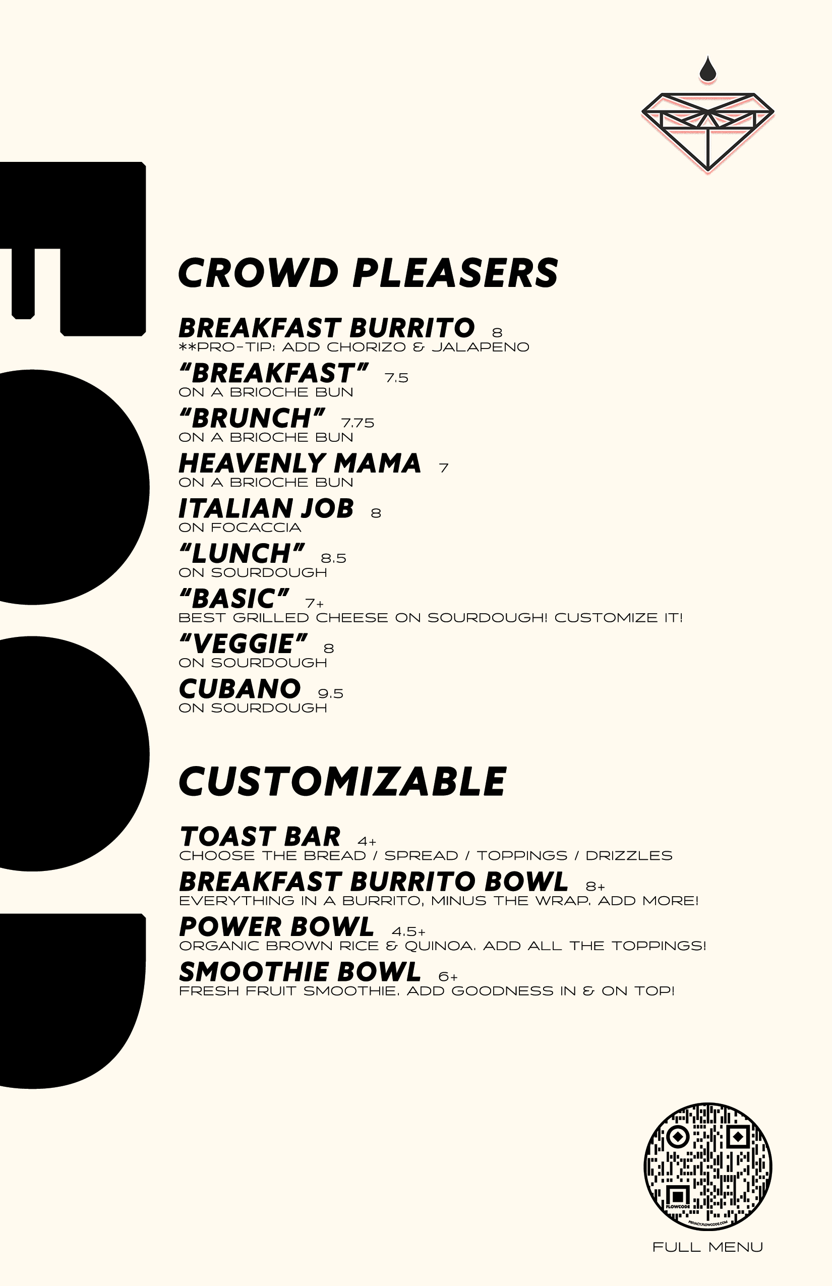 Current In-Shop Menu — @392Caffe