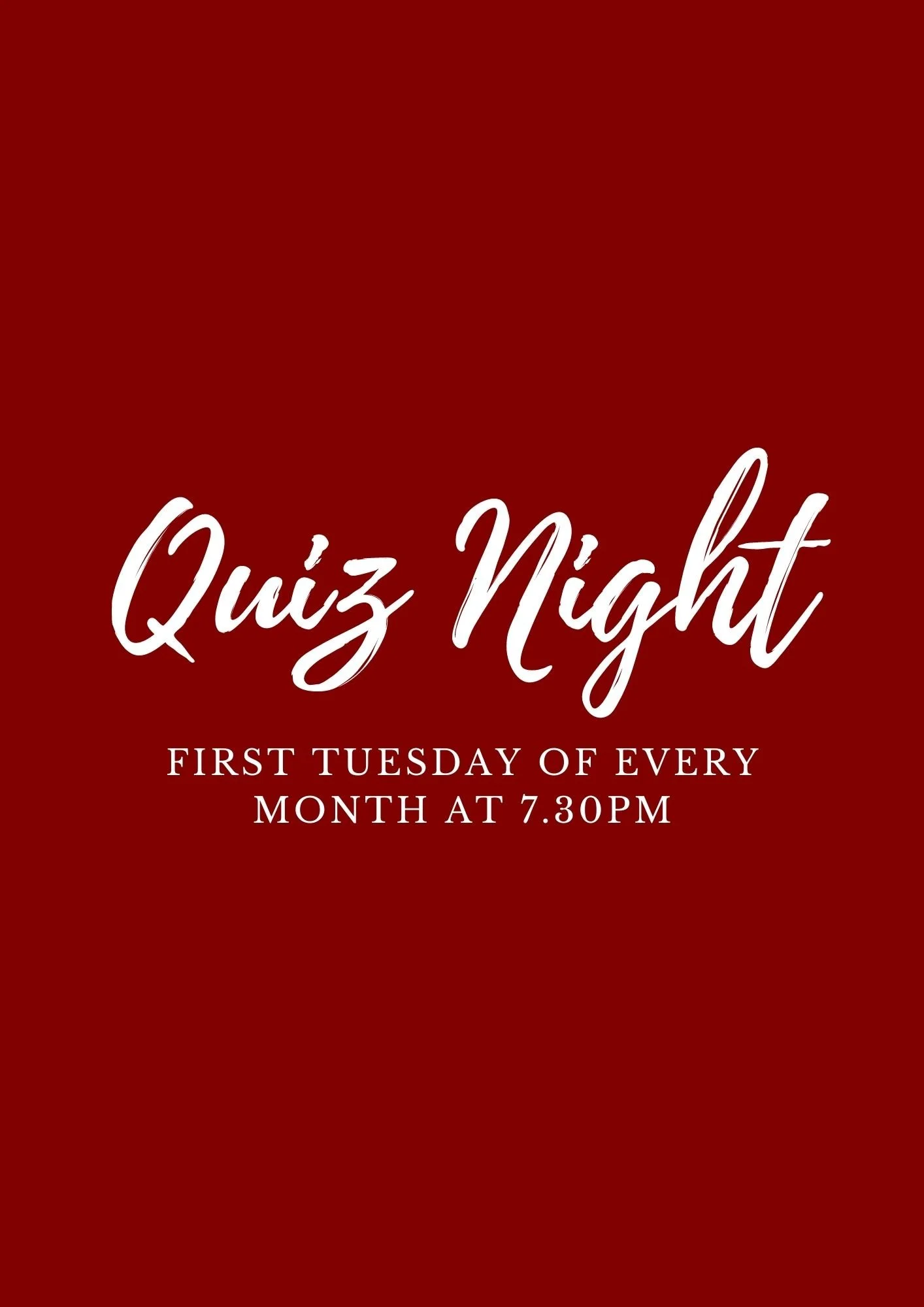 QUIZ NIGHT -- First Tuesday of Every Month — The Red Lion Inn