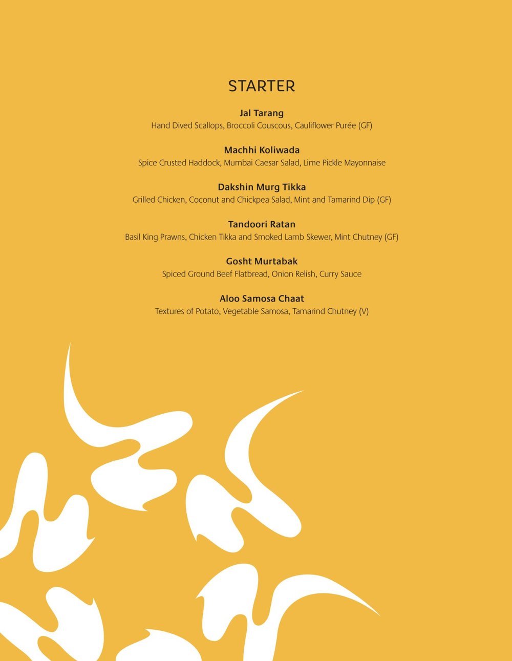 P&O Cruises Sindhu Menu 2025/2026 — Cruise Lowdown