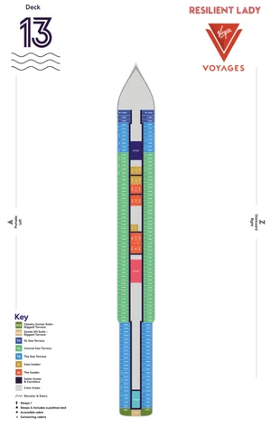 Comprehensive Deck Plans For Virgin Voyages Resilient Lady 2025/2026 ...