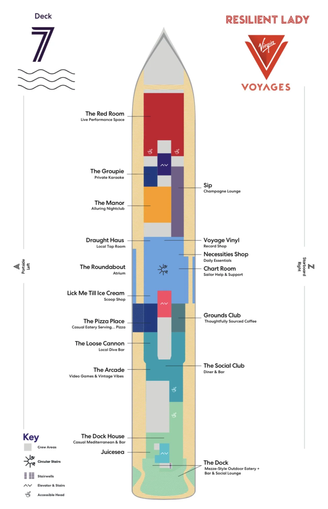 Comprehensive Deck Plans For Virgin Voyages Resilient Lady 2025/2026 ...