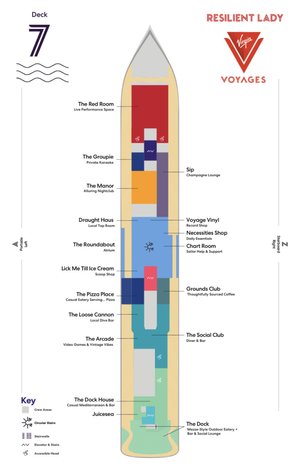 Comprehensive Deck Plans For Virgin Voyages Resilient Lady 2025/2026 ...