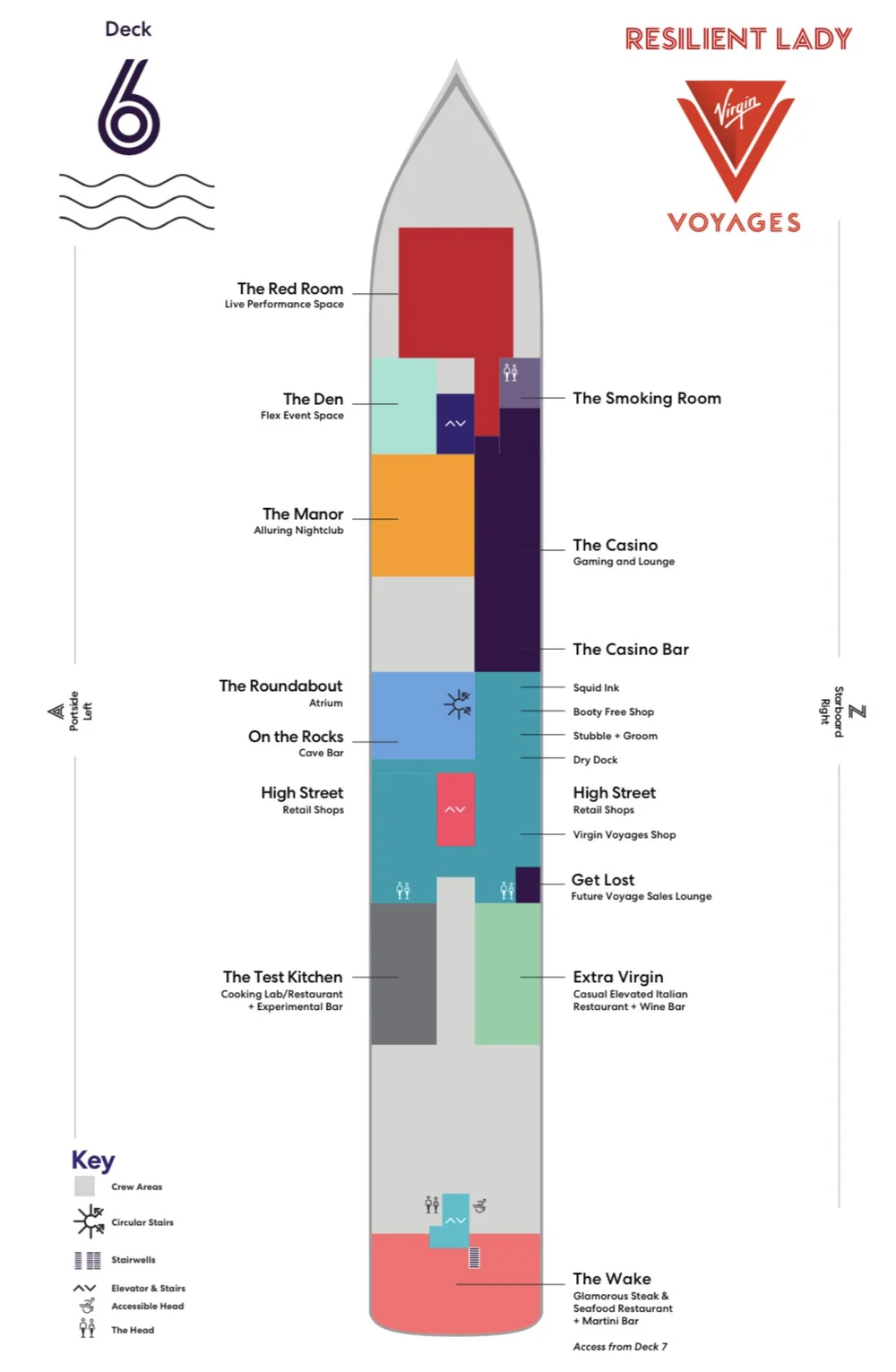 Comprehensive Deck Plans For Virgin Voyages Resilient Lady 2025/2026 ...