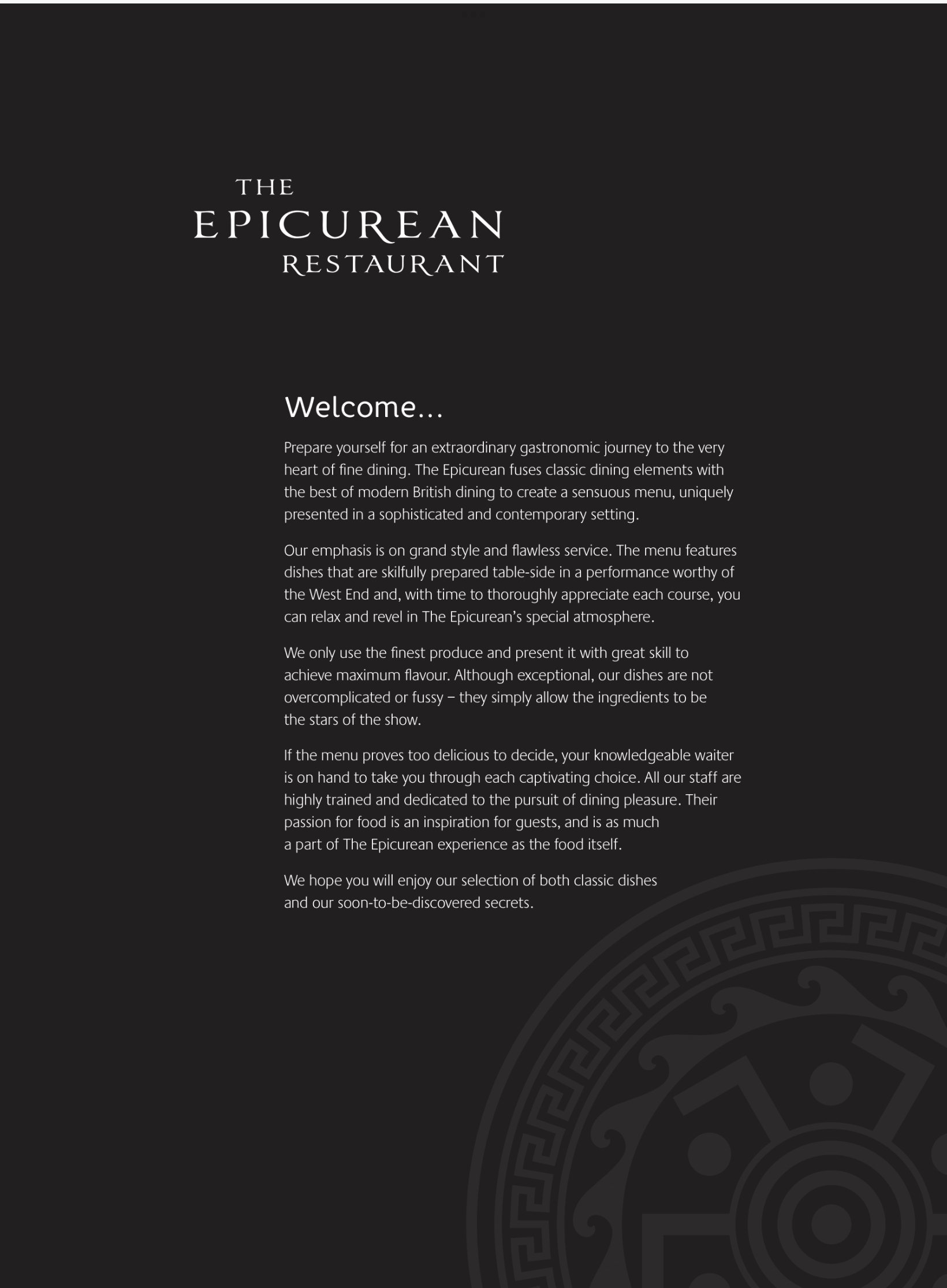 P&O Cruises Epicurean Menus — Cruise Lowdown