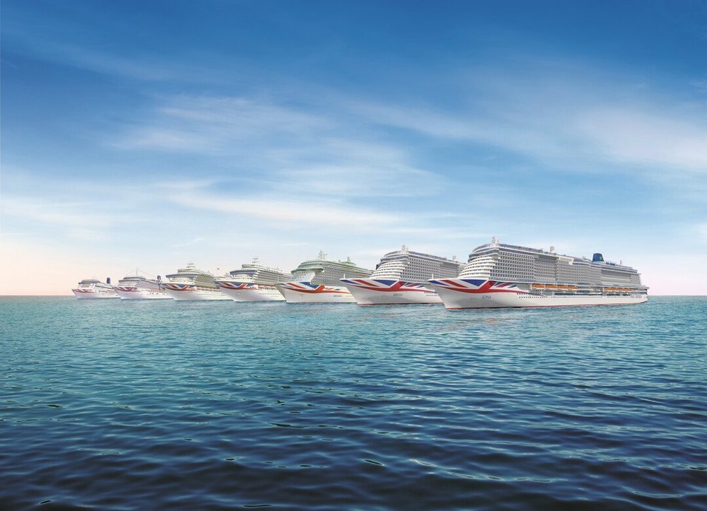P&O Cruises Ships by Size 2025 — Cruise Lowdown