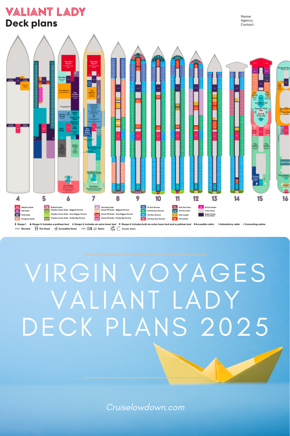 Deck Plan Overview For Virgin Voyages Valiant Lady - Deck By Deck Tour ...