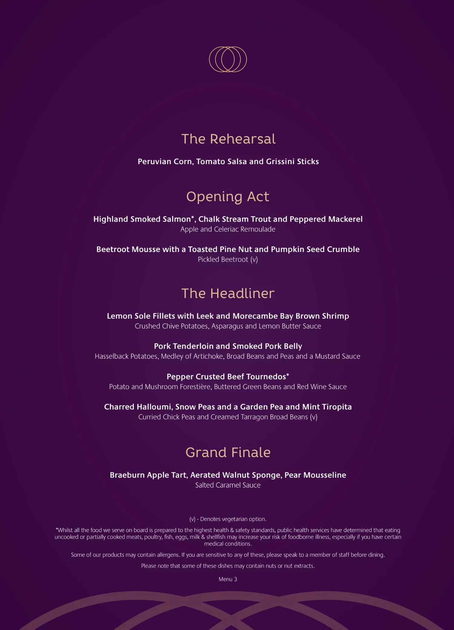 P&O Cruises Limelight Club Menus — Cruise Lowdown