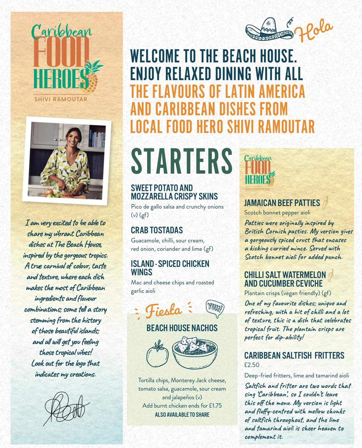 P&O Cruise Beach House Menus — Cruise Lowdown