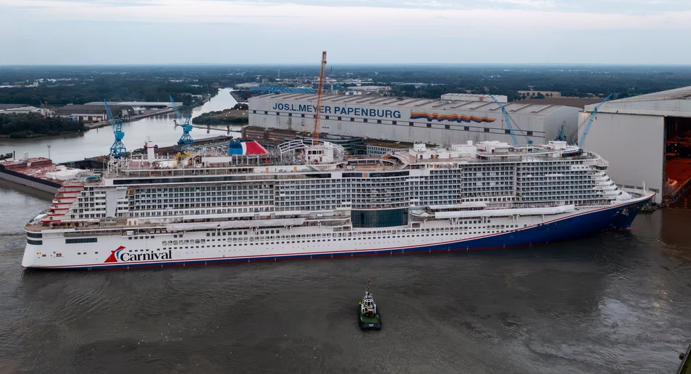 CARNIVAL JUBILEE FLOATS OUT — Cruise Lowdown