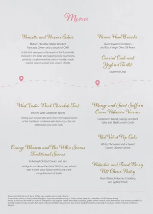 P&O Cruises Epicurean Menus — Cruise Lowdown